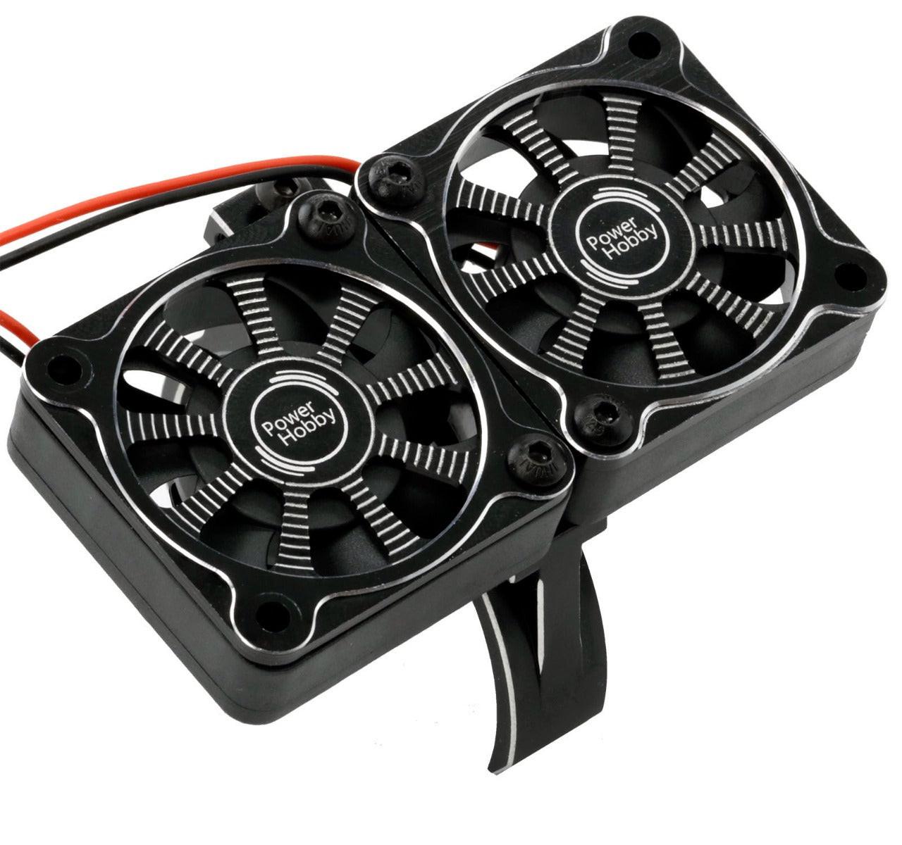 Powerhobby Aluminum Dual High Speed Cooling Fans BLACK Castle Creations ...