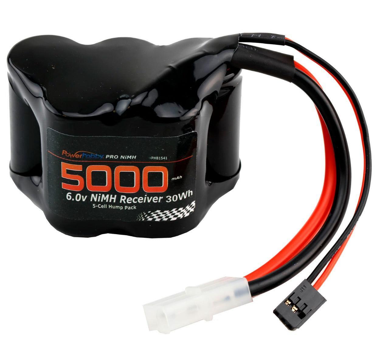 Powerhobby 6v 5000mAh 5-Cell Hump Receiver NiMH RX Battery 1/5 scale ...