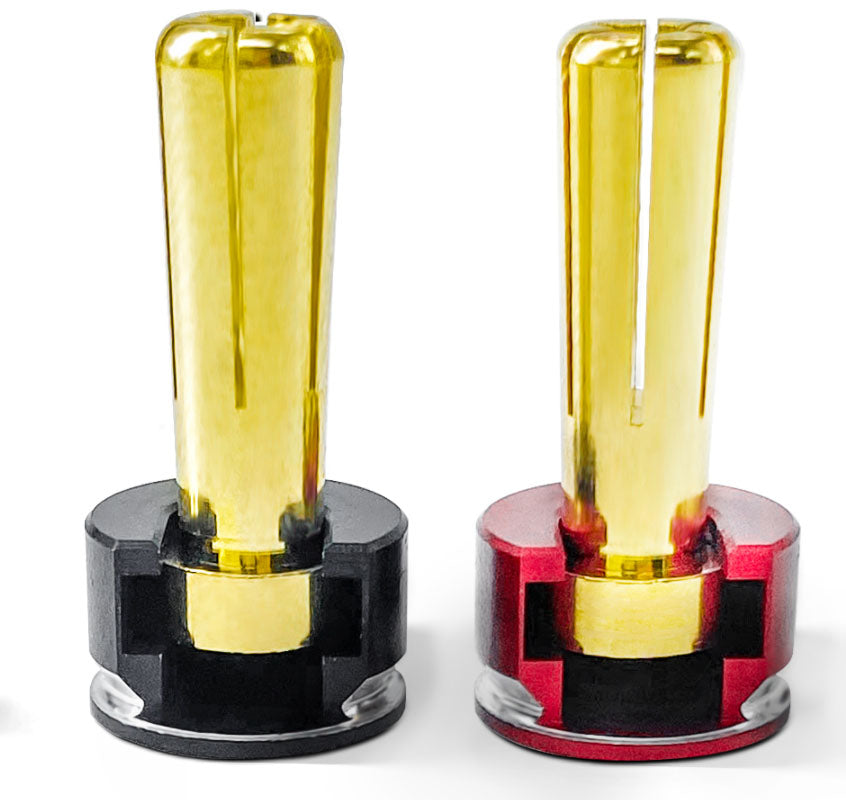 Powerhobby LowPro Bullet Plug Grips w/5mm Bullets w Heatsink | PowerHobby