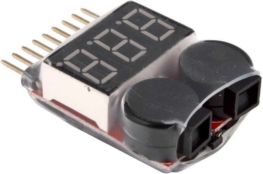 Powerhobby Digital 1S-8S LiPo Battery Voltage Tester Indicator Checker ...