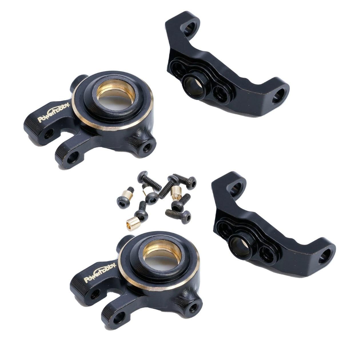Powerhobby Brass C Hub & Steering Knuckles FOR Traxxas TRX-4M Defender ...