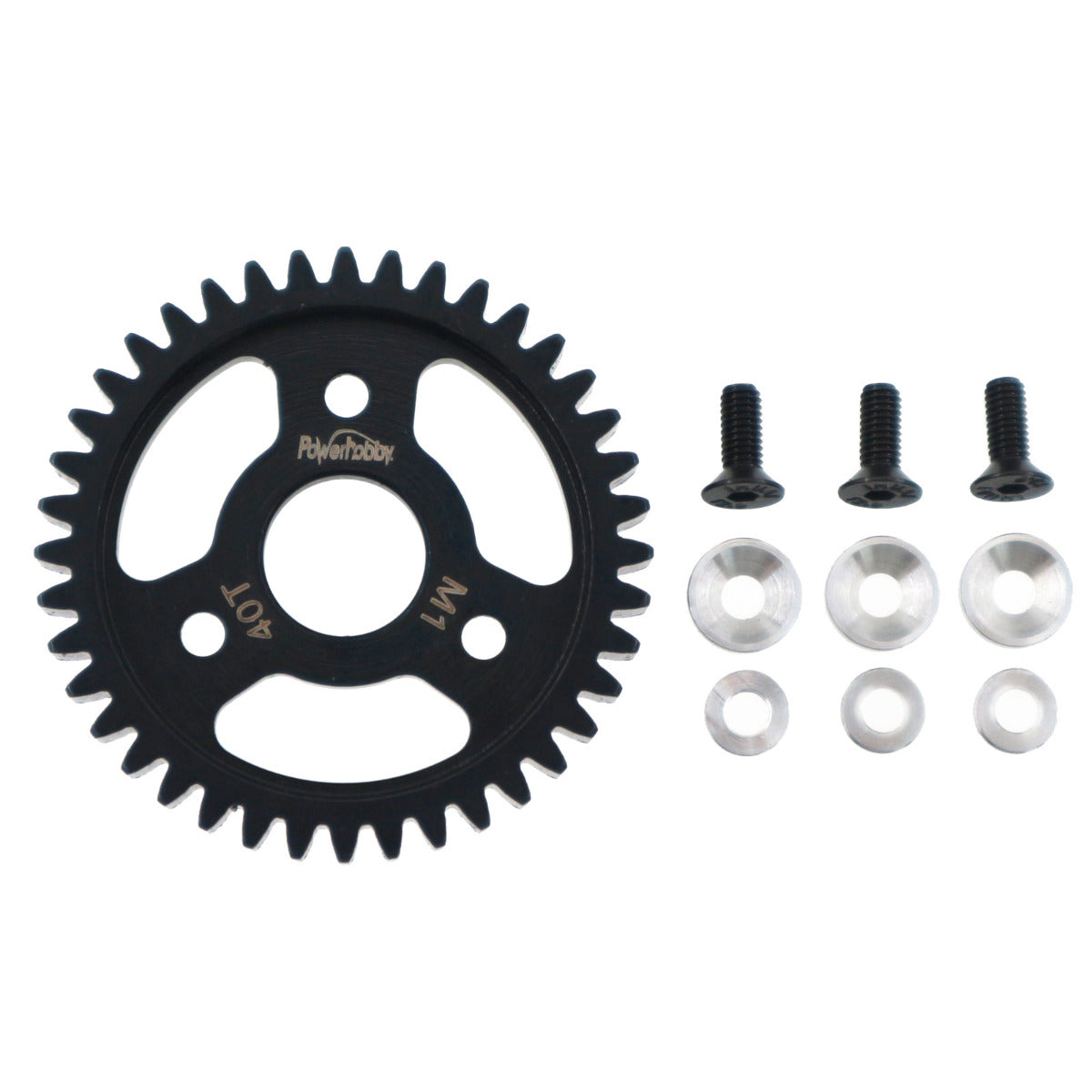 Powerhobby Mod 1 40T Hardened Steel Spur Gear FOR Traxxas Revo / Slayer ...