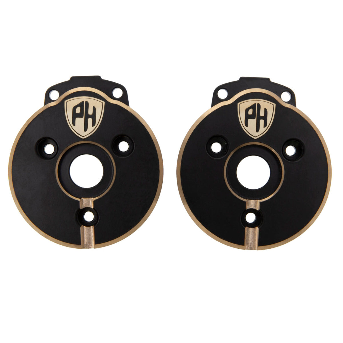 Powerhobby Brass Front Axle Portal Covers Axial SCX10 II | PowerHobby