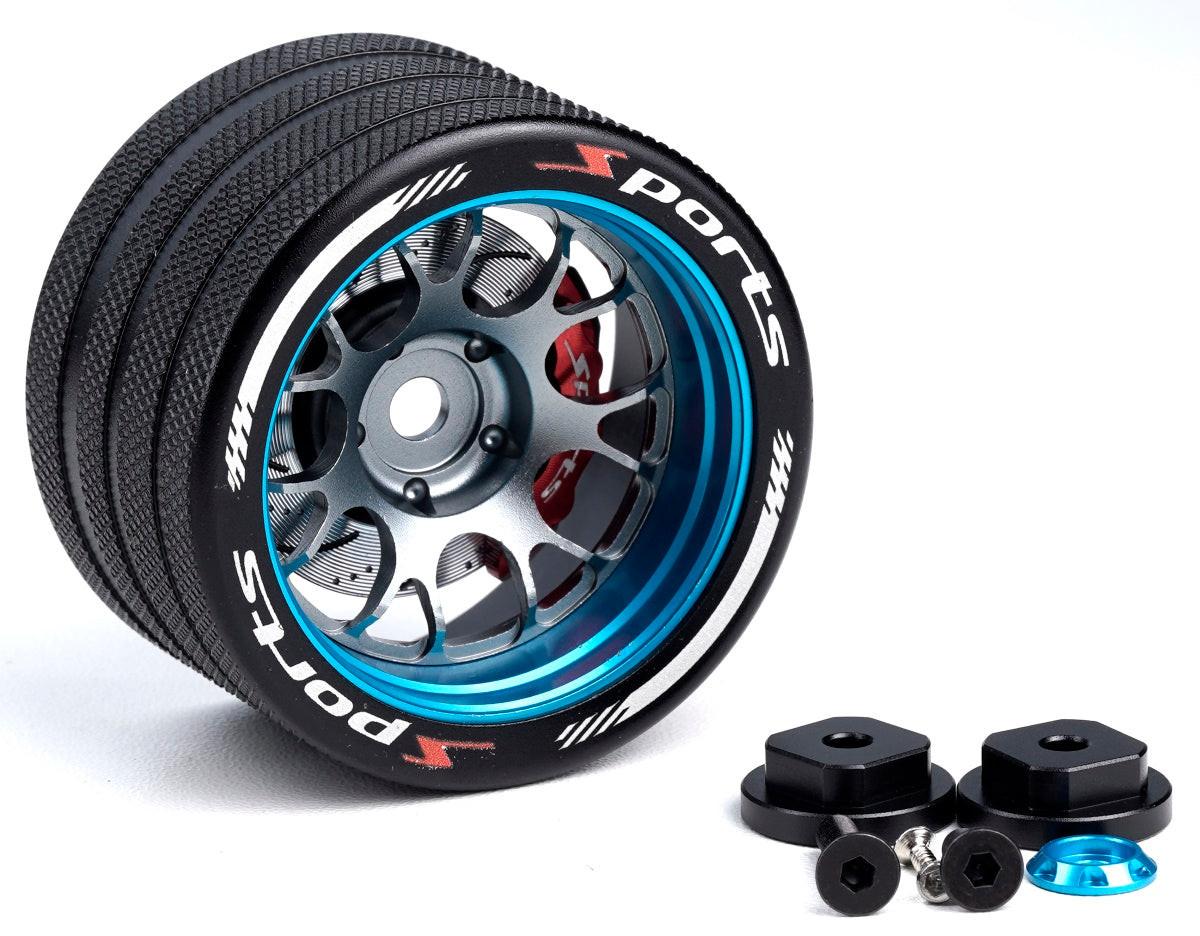 Powerhobby Aluminum Steering Wheel Blue Airtronics M12 | PowerHobby