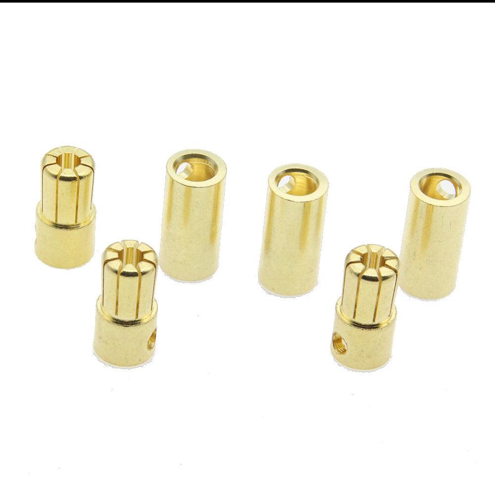 Powerhobby High Current 6.5MM Bullet Connector 3 Pairs | PowerHobby