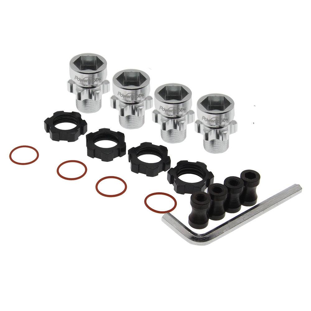 Powerhobby 12mm to 17mm W/10mm Offset Hex Hub Black FOR Traxxas Slash ...
