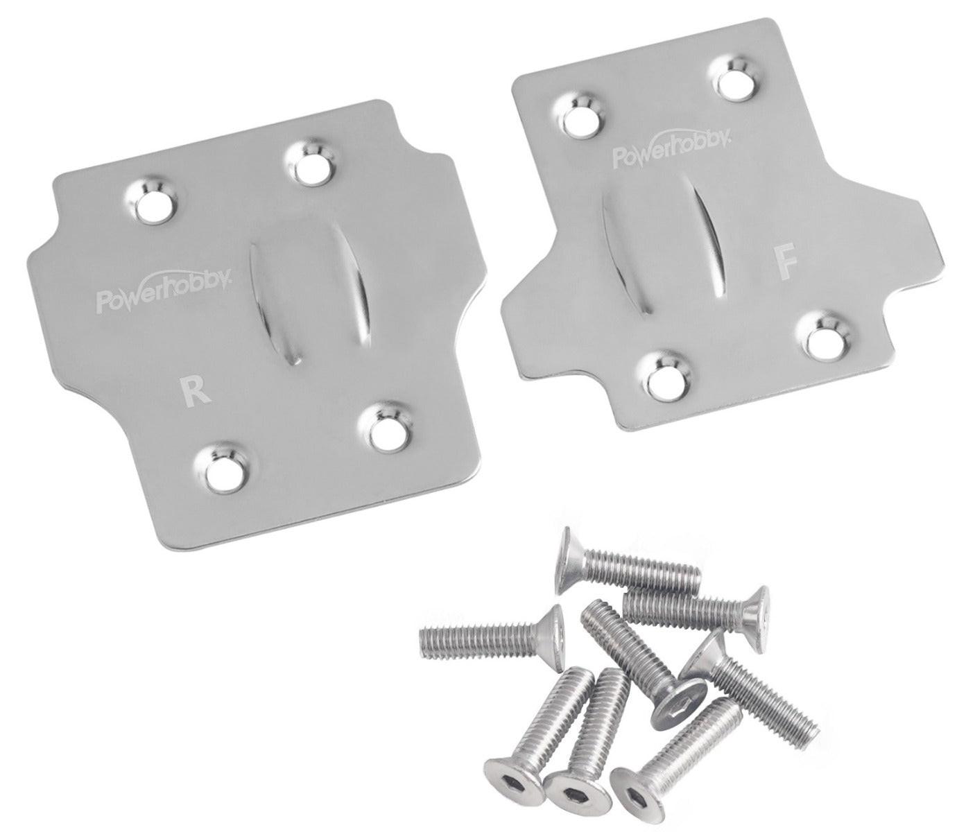 Powerhobby Arrma 6S Stainless Steel Front/Rear Skid Plate Set | PowerHobby