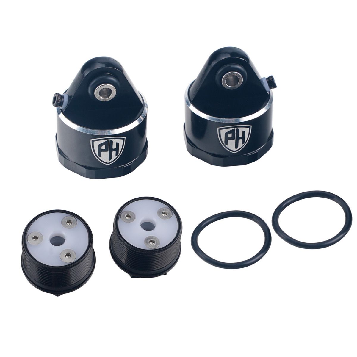 Powerhobby Aluminum Bleeder Shock Cap & Cartridge Set (2) Arrma Outcast ...