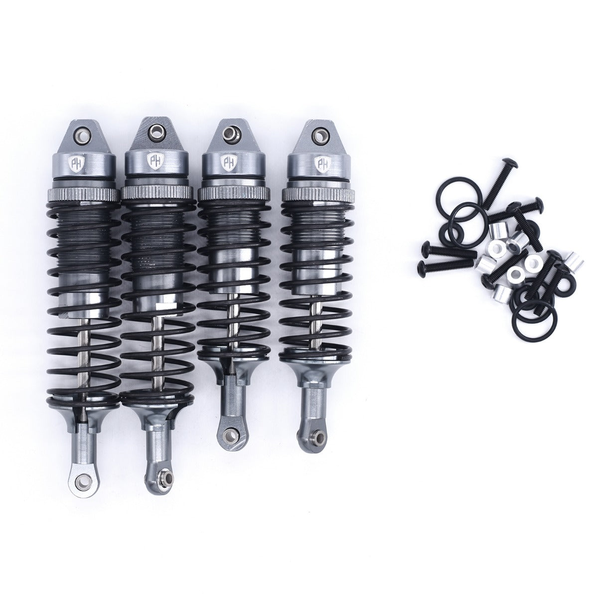 Powerhobby Front & Rear Shocks (4) FOR Traxxas Slash 2WD 4WD Titanium ...