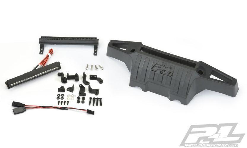 Pro-Line 6342-01 Pro-Armor Front Bumper w/4" Led Light Bar Traxxas X ...