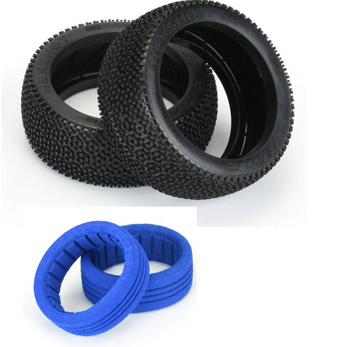 Pro-Line 9073-02 1/8 Hex Shot M3 Front/Rear Off-Road Buggy Tires (2 ...