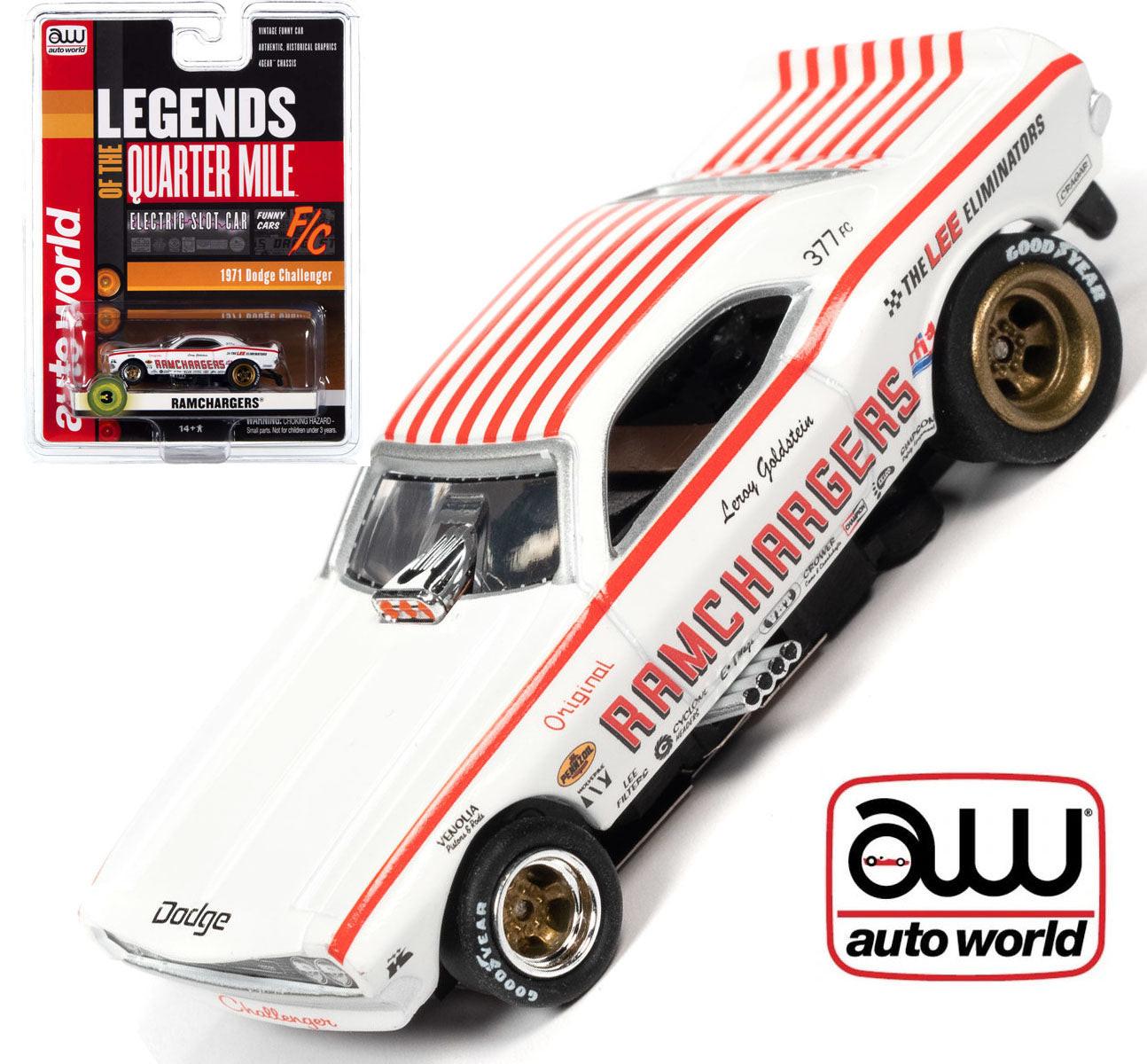 Auto World 4Gear Ramchargers Dodge Challenger Funny Drag AFX HO Slot ...