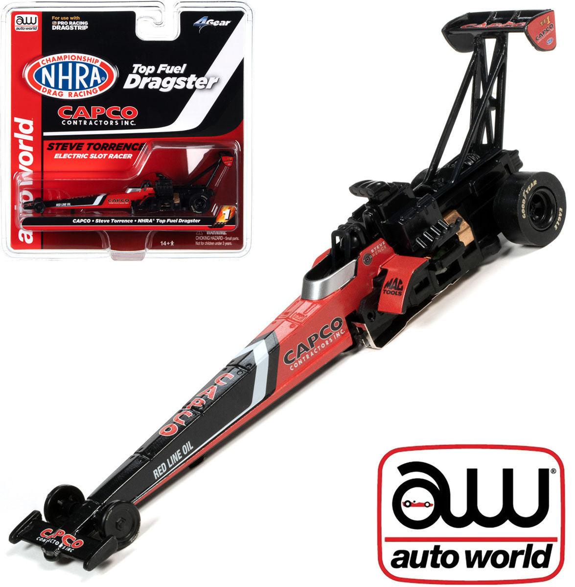 Auto World 4Gear NHRA Steve Torrence CAPCO Top Fuel Dragster HO Scale ...