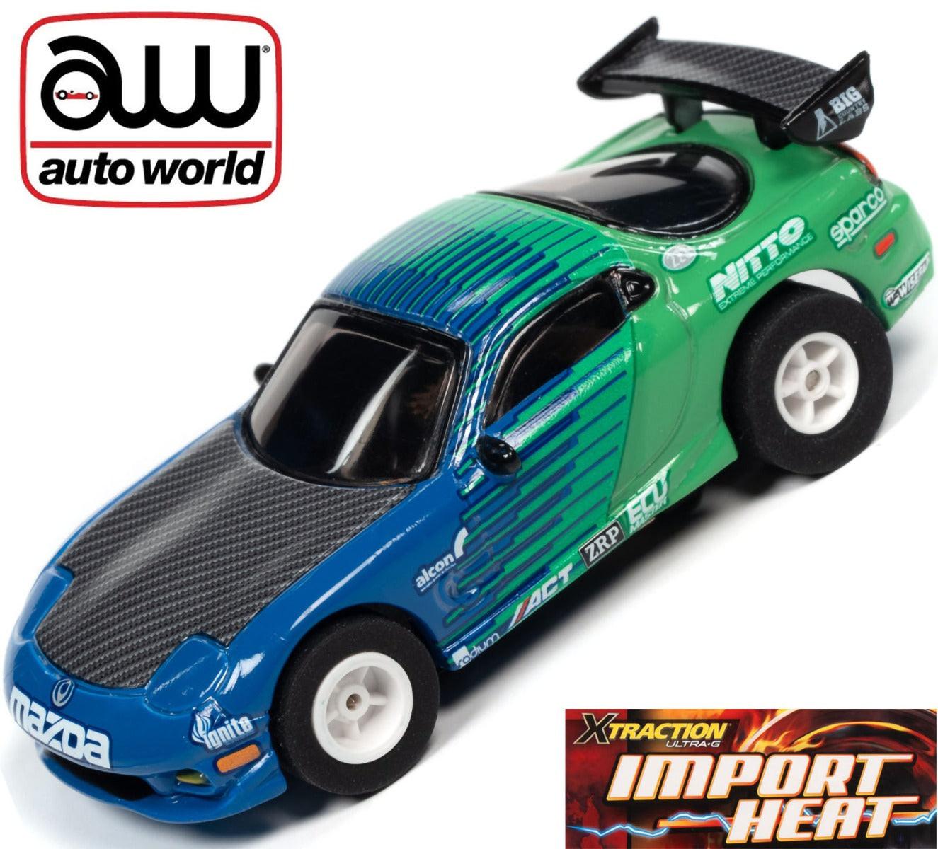 Auto World 1995 Mazda RX7 Green Xtraction Import Heat for AFX HO Scale ...