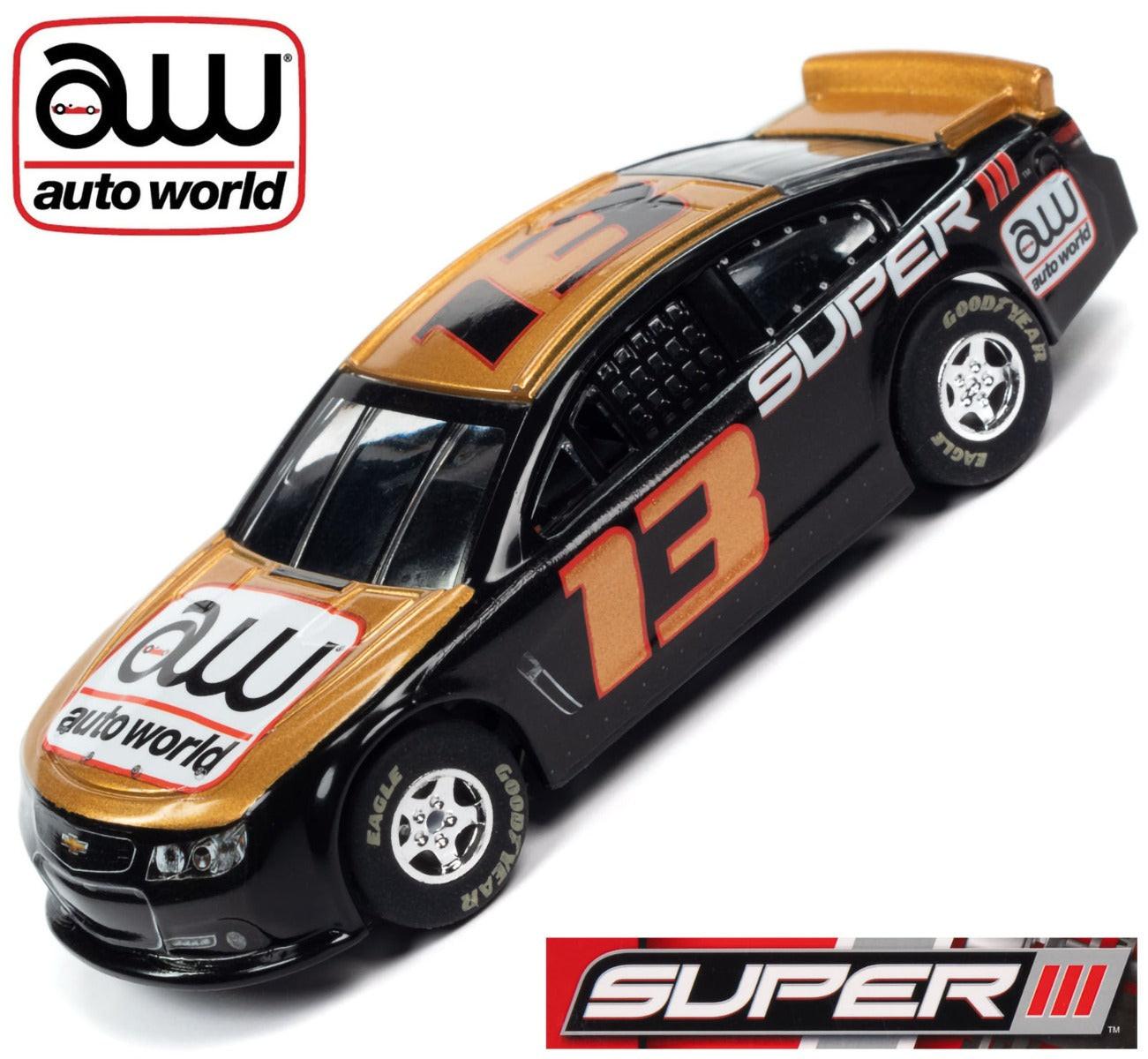 Auto World Super III 2015 Chevy SS Stock Black Nascar HO Scale Slot Car ...
