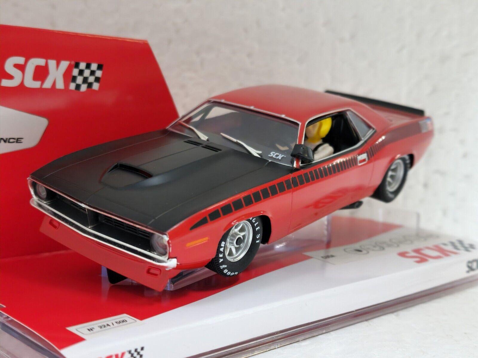 SCX Plymouth Cuda Trans Am Red 1970 Limited Edition for Scalextric Slot ...
