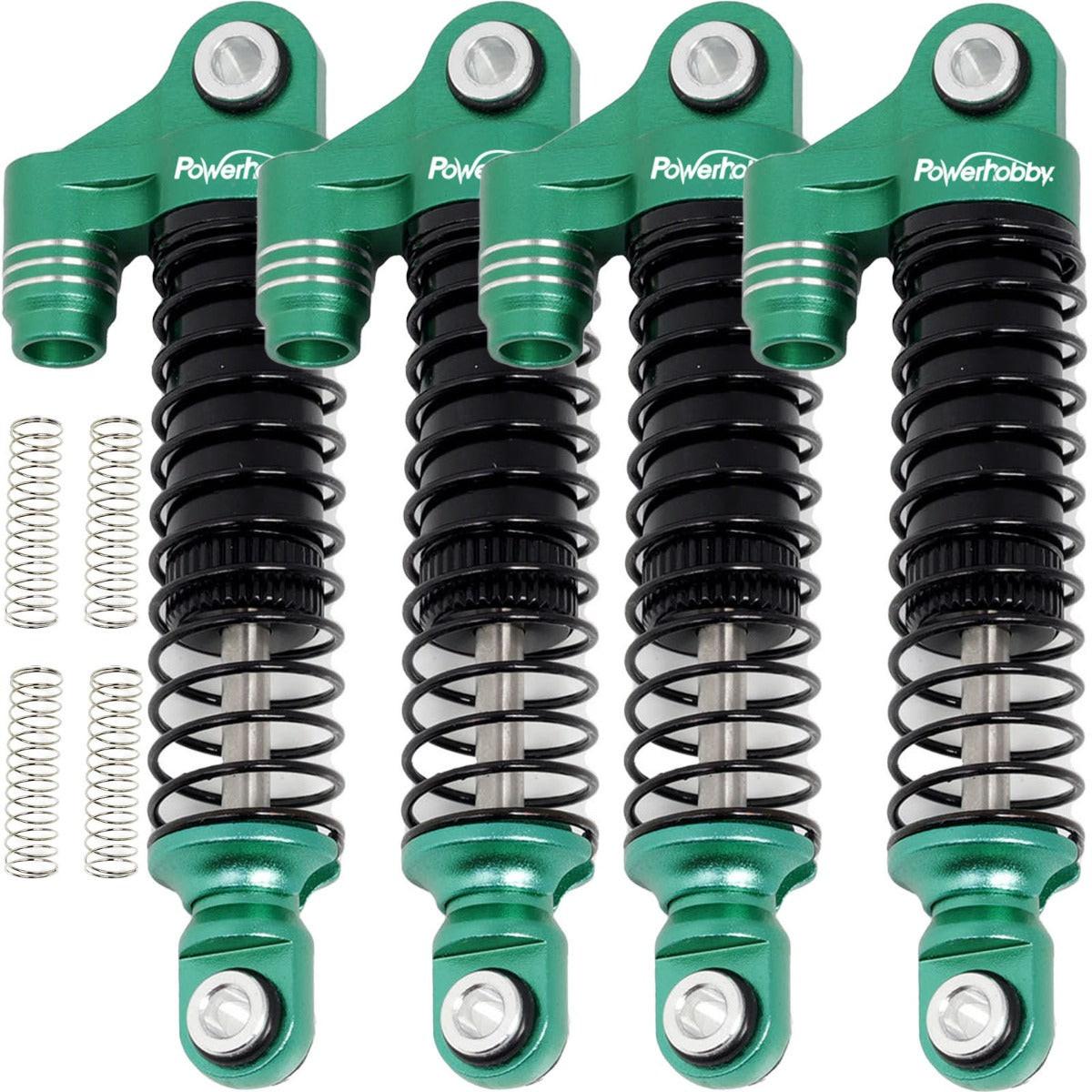 Powerhobby Aluminum 51mm Long Travel Shocks Green FOR Traxxas TRX-4M ...