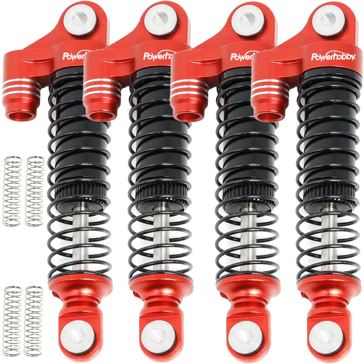 Powerhobby Aluminum 51mm Long Travel Shocks Red FOR Traxxas TRX-4M ...